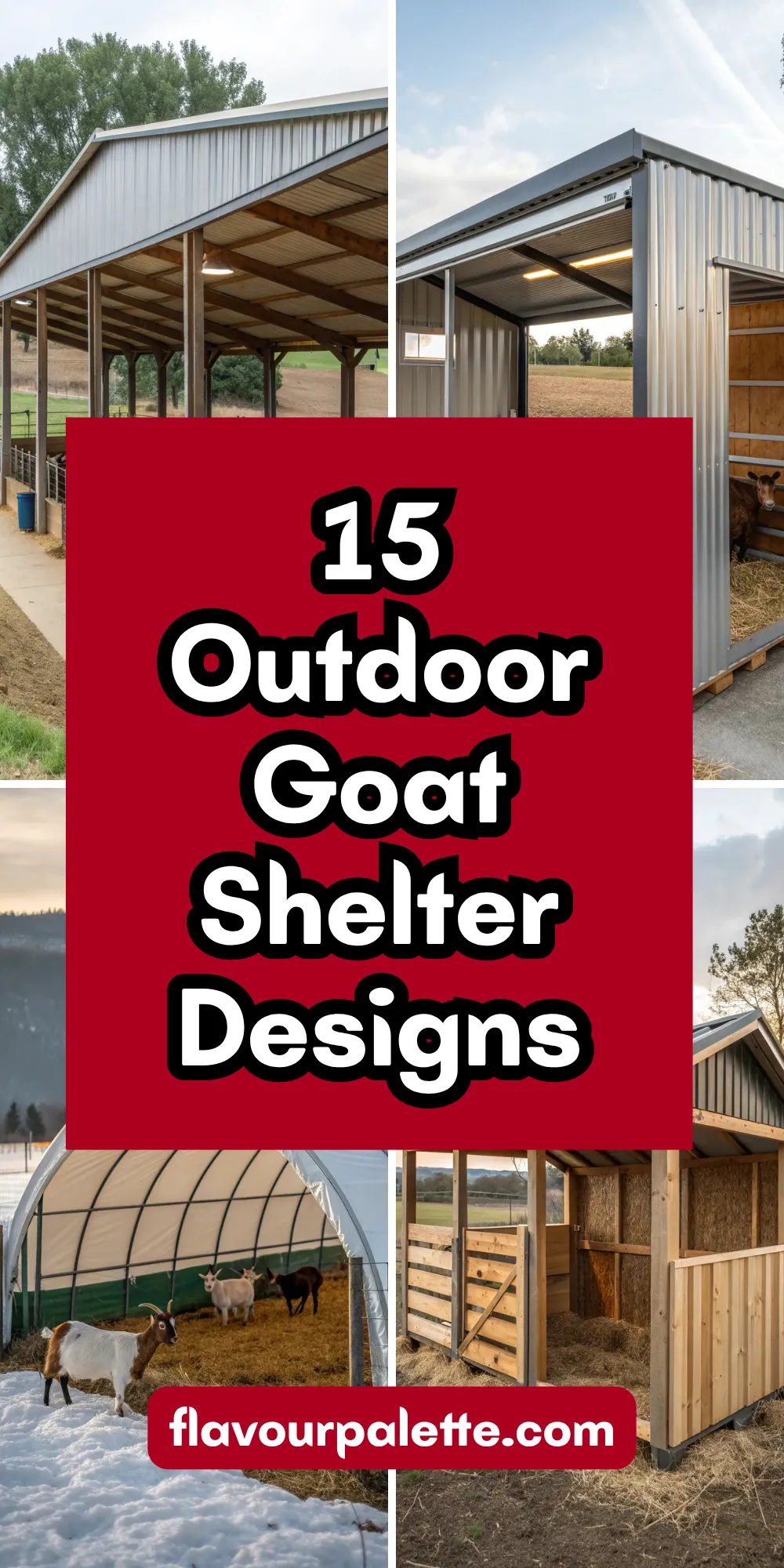 15 Outdoor Goat Shelter Designs That Keep Herds Safe And Comfortable