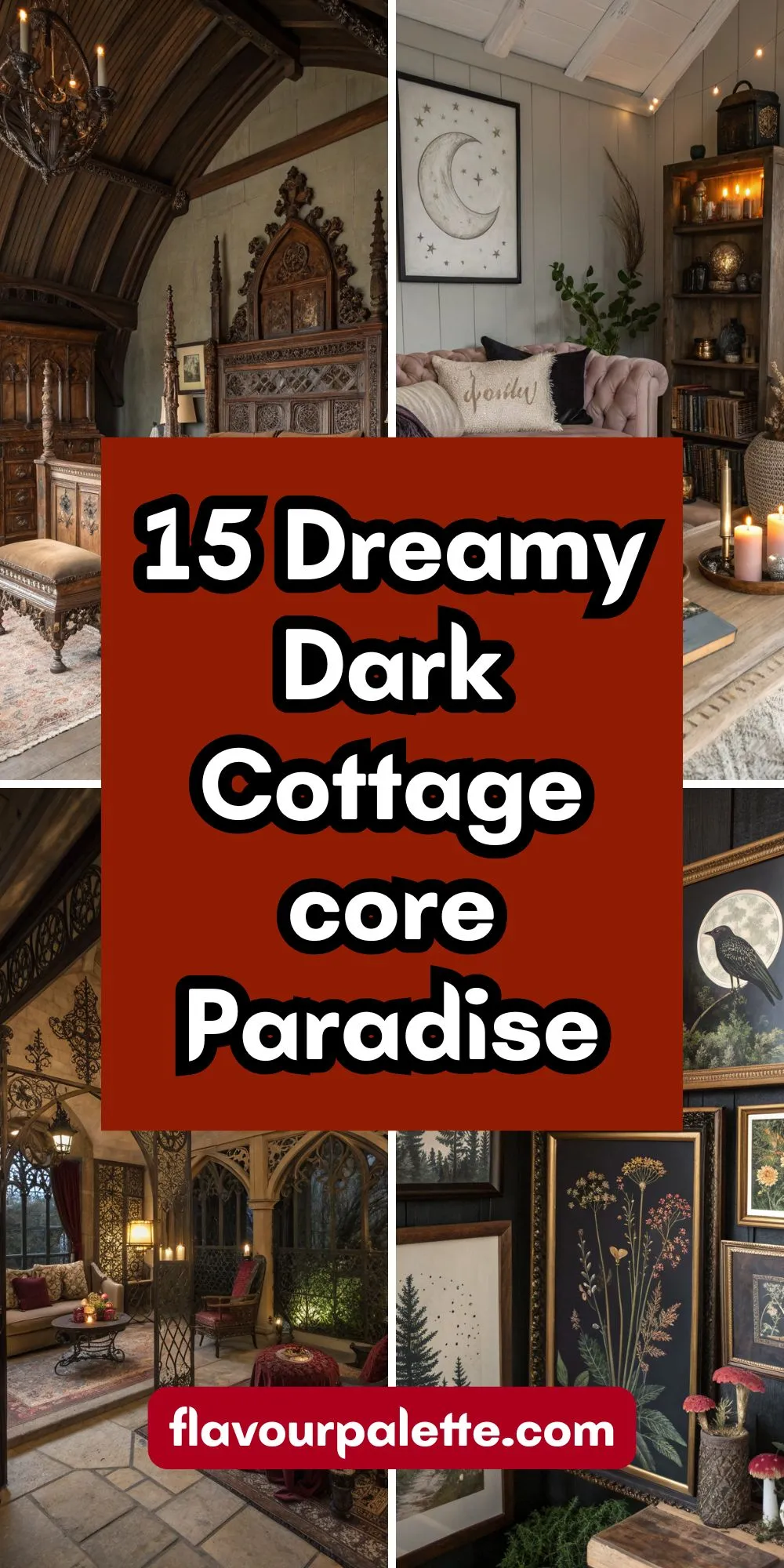 15 Dreamy Dark Cottagecore Paradise: Goth Cottage Core Home Decor Ideas