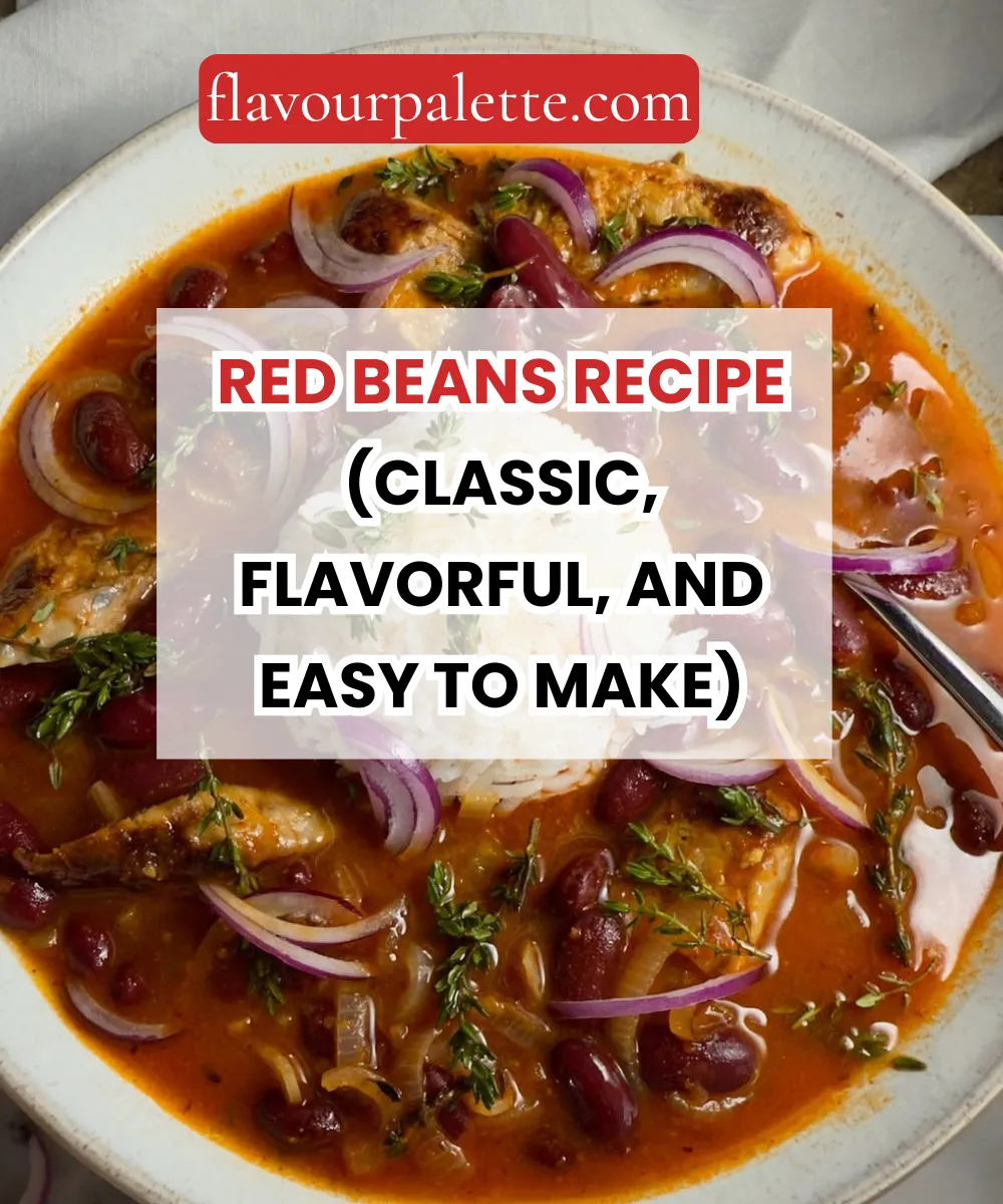 Red Beans Recipe (Classic, Flavorful, And Easy To Make)