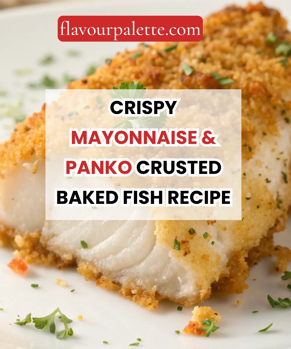 Crispy Mayonnaise & Panko Crusted Baked Fish Recipe